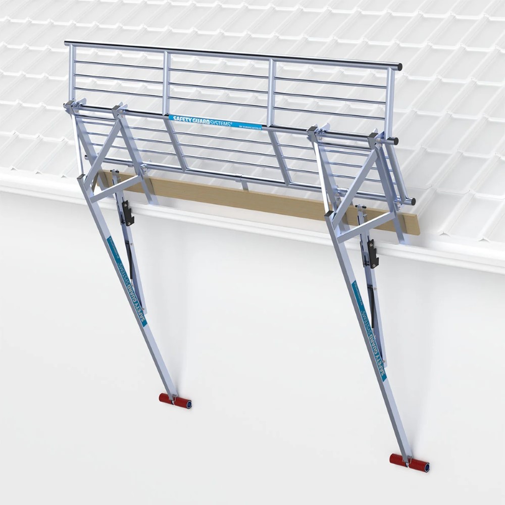 SGS fall protection sloping roof edge board 3 m | Steco Steigers