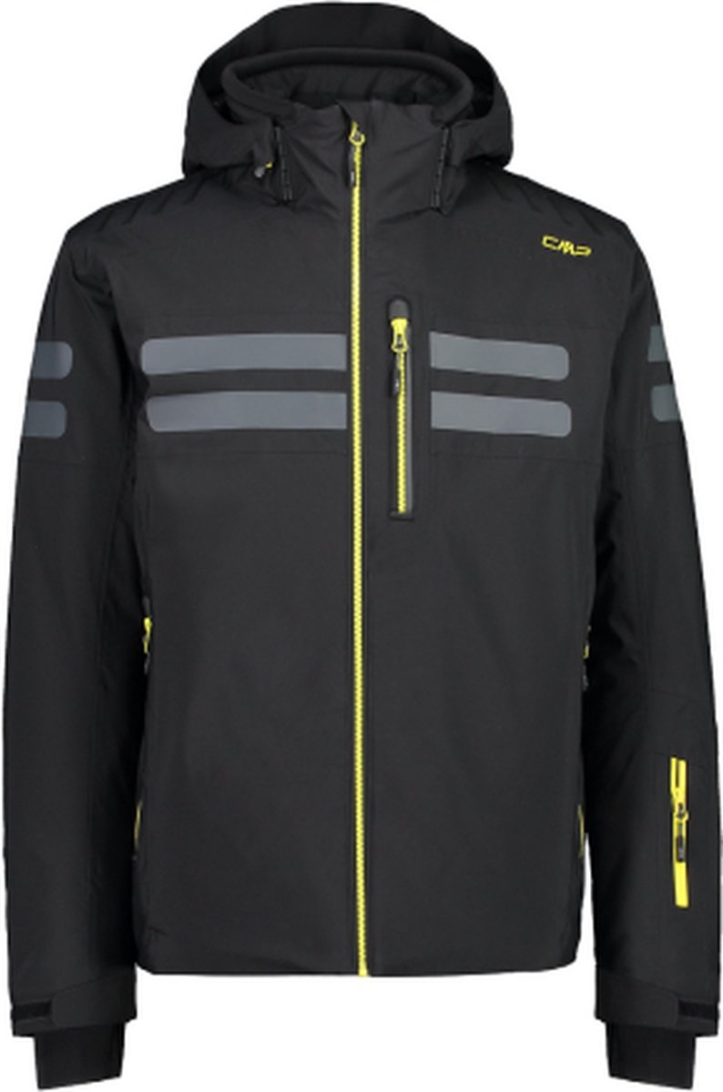 CMP Heren Ski Jas Zwart / Geel - John's Sport Shop