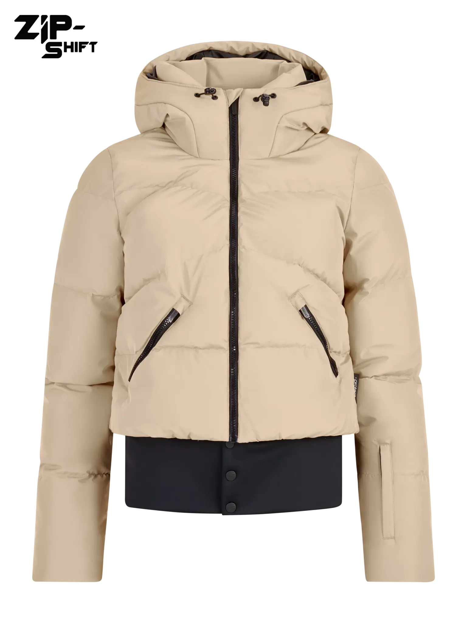 Protest Preppy Dames Ski Jacket Bamboo Beige - John's Sport Shop
