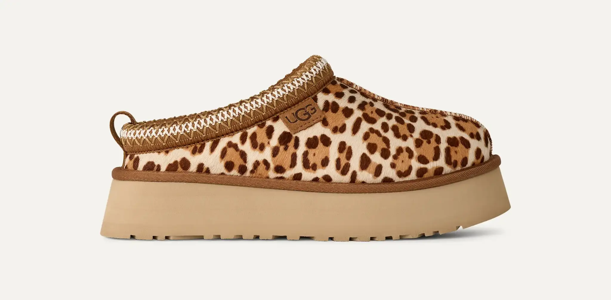 Ugg Dames Tazz Plains Felicity Leopard Jasmine Cow Hair - John's Sport Shop