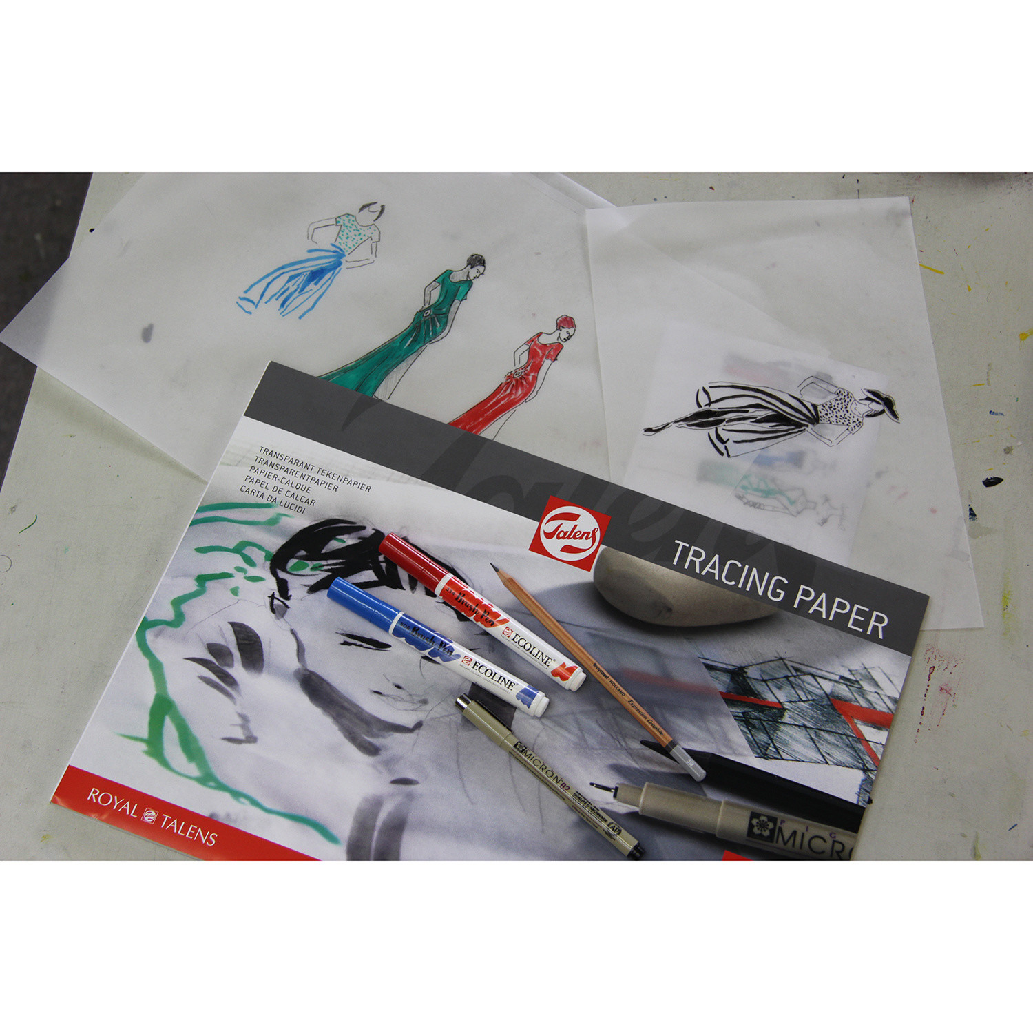 Talens traceer papier - overtrekpapier - tracingpaper transfer papier ...