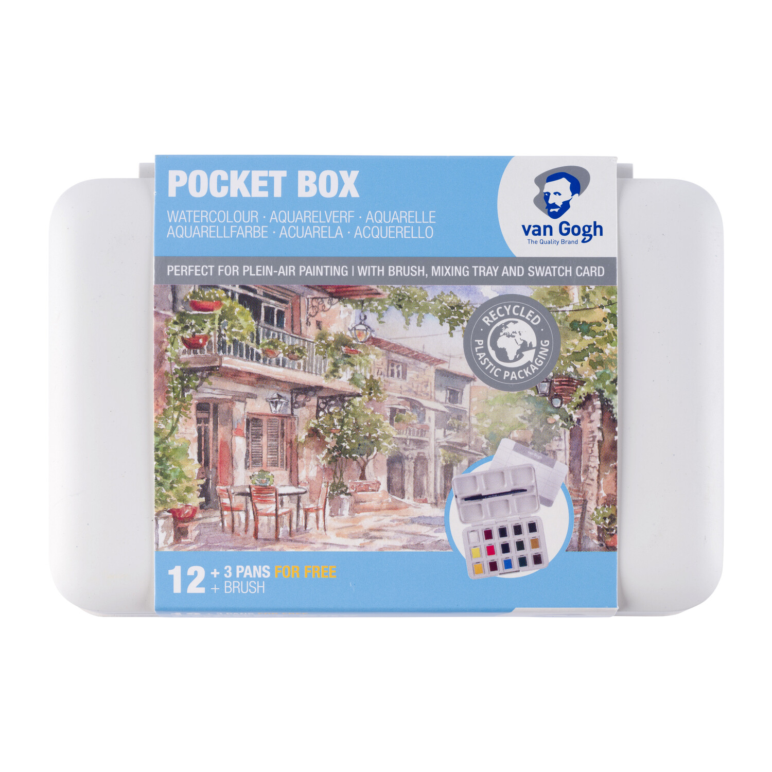 pocket box (12+3 napjes) van Gogh aquarelverf set - KaJa Art Material