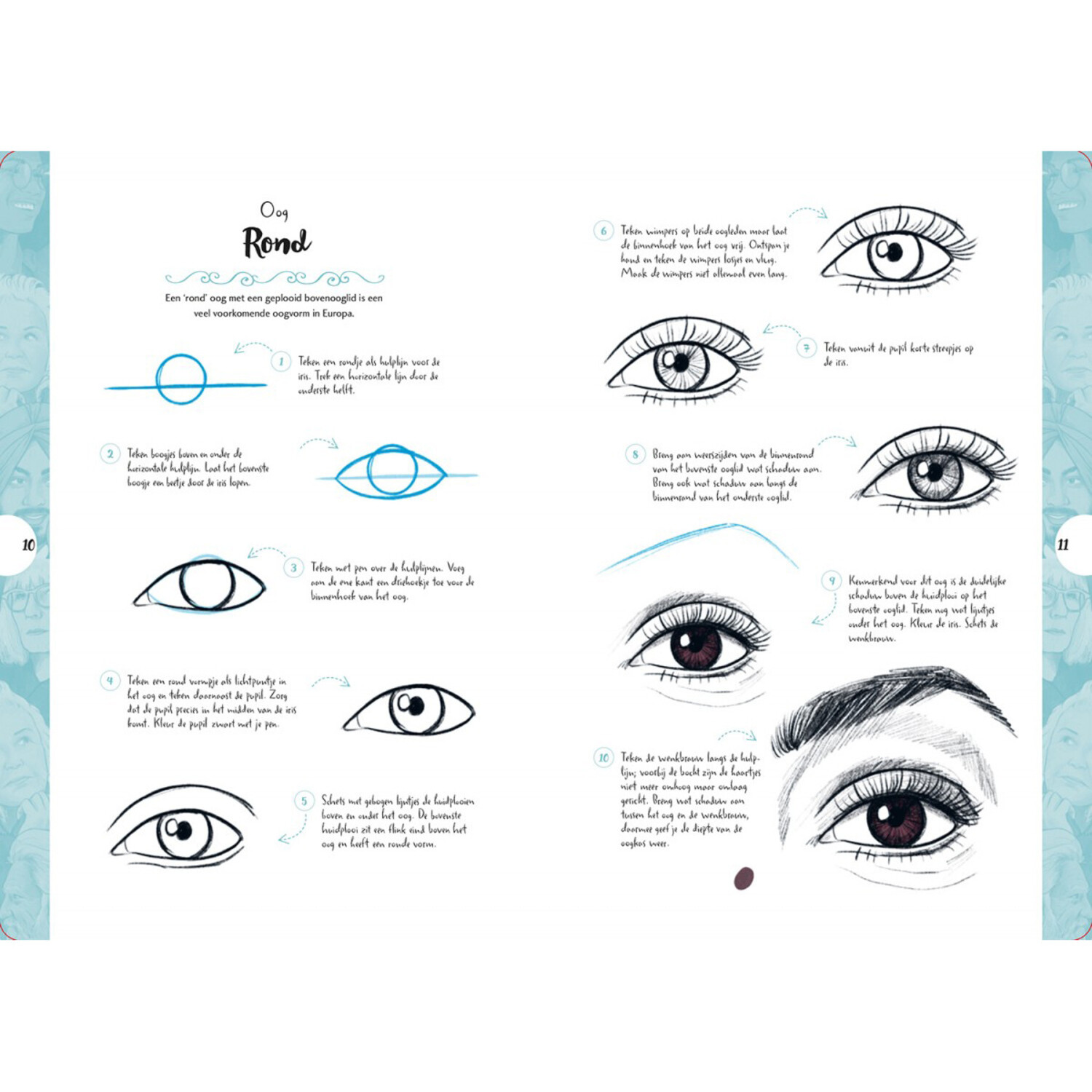 Librero boek gezichten tekenen in 10 stappen - Justine Lecouffe - KaJa ...