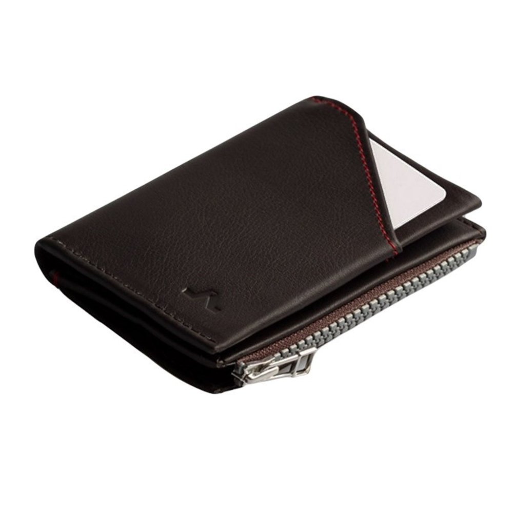 ROIK Zip Coin Dark Brown | Uniek design | Nieuw