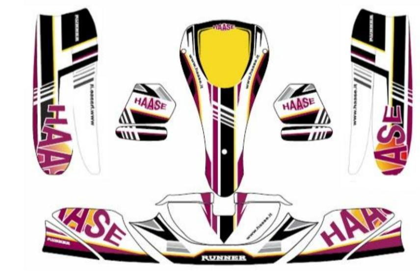 Haase Kart KG 506 Stickerkit - Kartandparts.com
