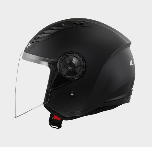 LS2 Airflow II scooter helm Matt zwart - Kartandparts.com