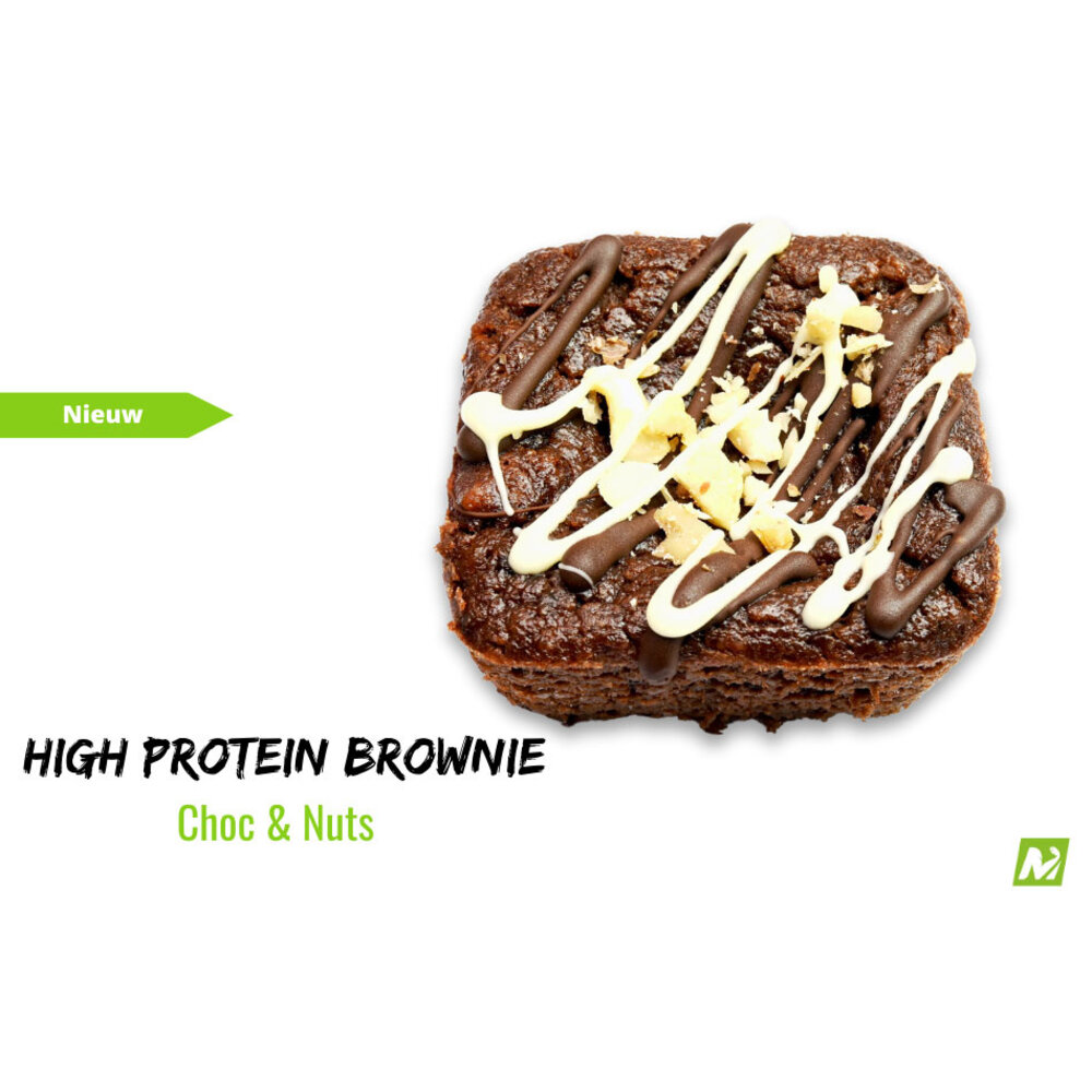 High Protein Brownie Choc & Nuts - The Muscle Chef