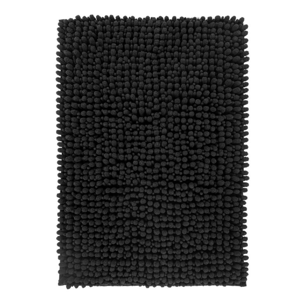 Tapijtenloods Fluffy Badmat Hoogpolig Soft Touch Zwart - Tapijtenloods.nl