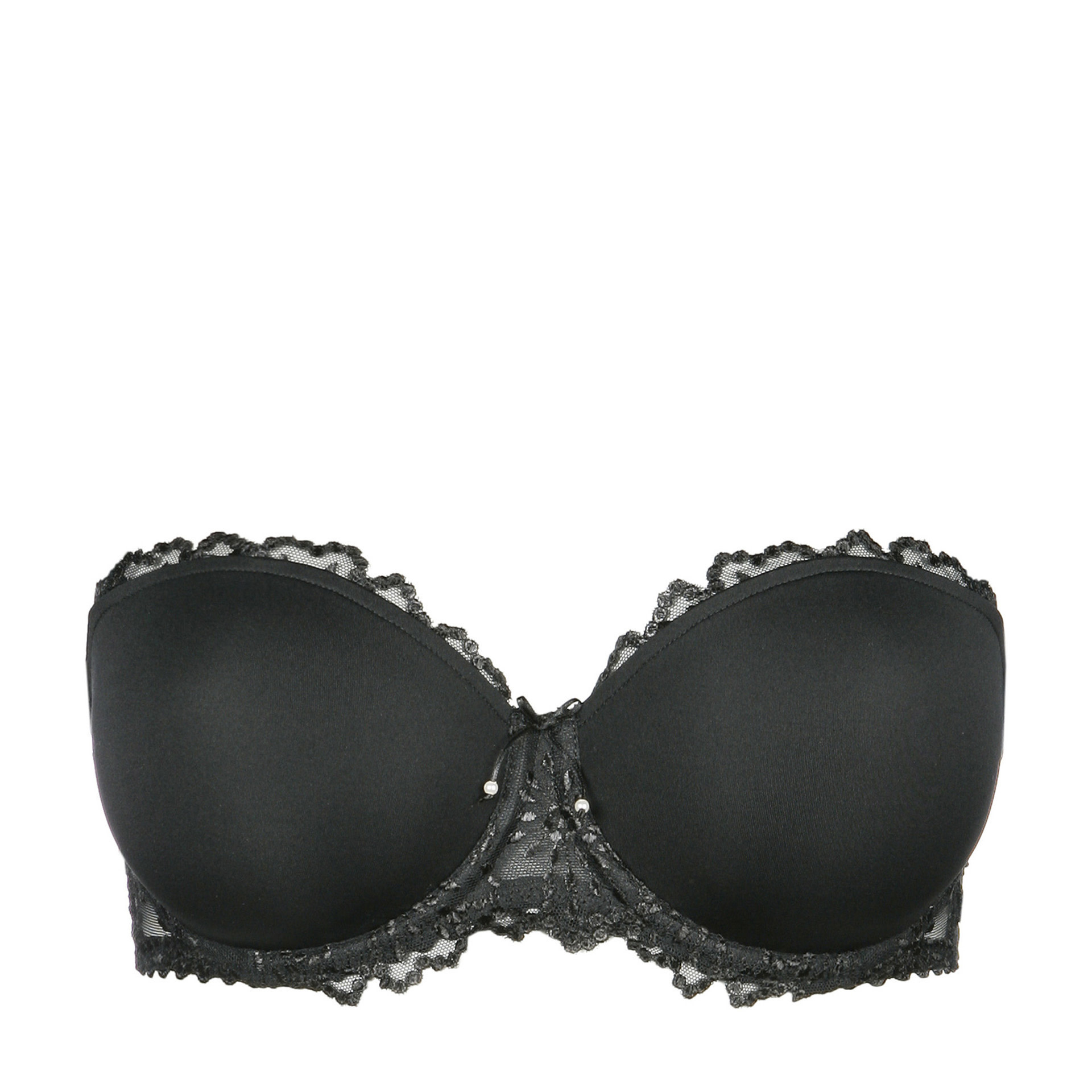 MarieJo Voorgevormde BH Strapless - Zwart (0101338) - Lingerie Voor Jou