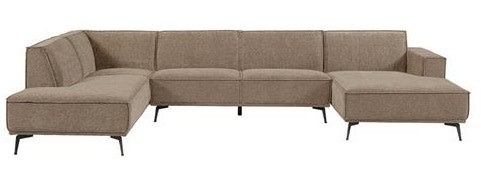 Bank Leeds - Ottomane + 2,5 zits + Chaise Longue Rechts - City 453 ...