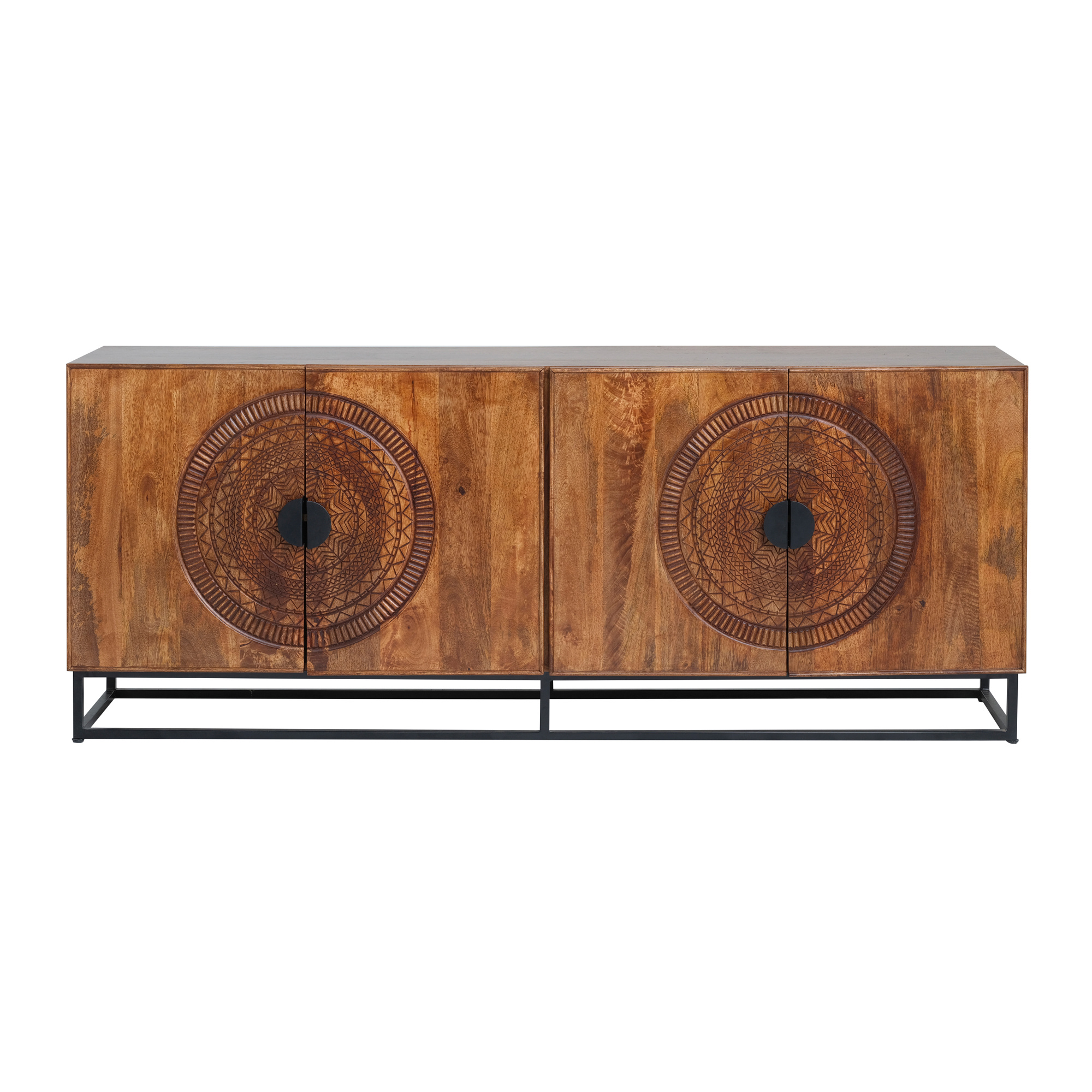 Dressoir Maya mango - 200 cm - Gratis thuisbezorgd - Houten Meubel Outlet