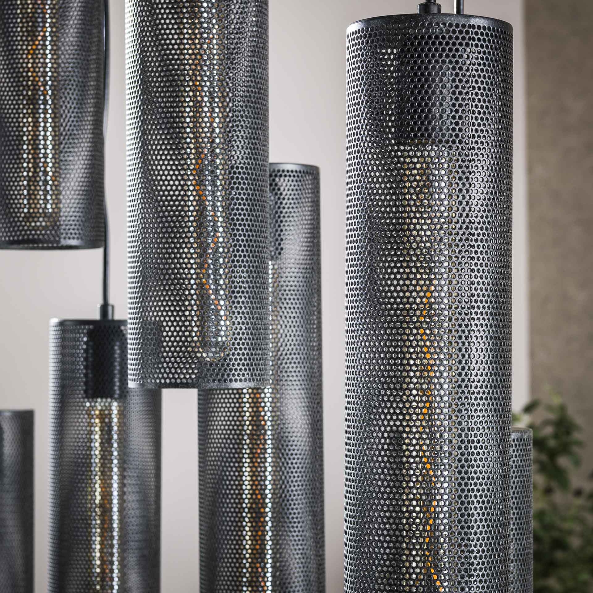 Hanglamp 5+4 tube mesh - Gratis thuisbezorgd - Houten Meubel Outlet