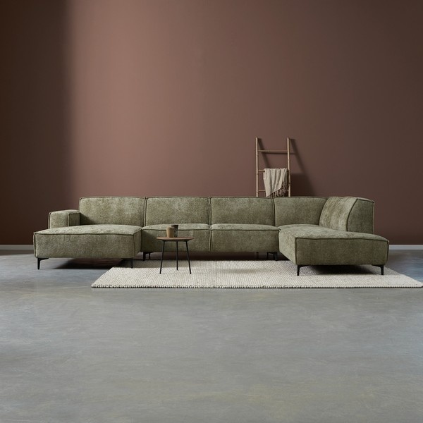 Bank River U opstelling met chaise longue links in Majestic 607 ...