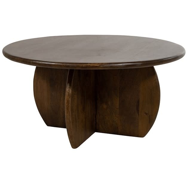 Salontafel Belly Ø80, Mango Bruin Walnoot - Gratis thuisbezorgd ...