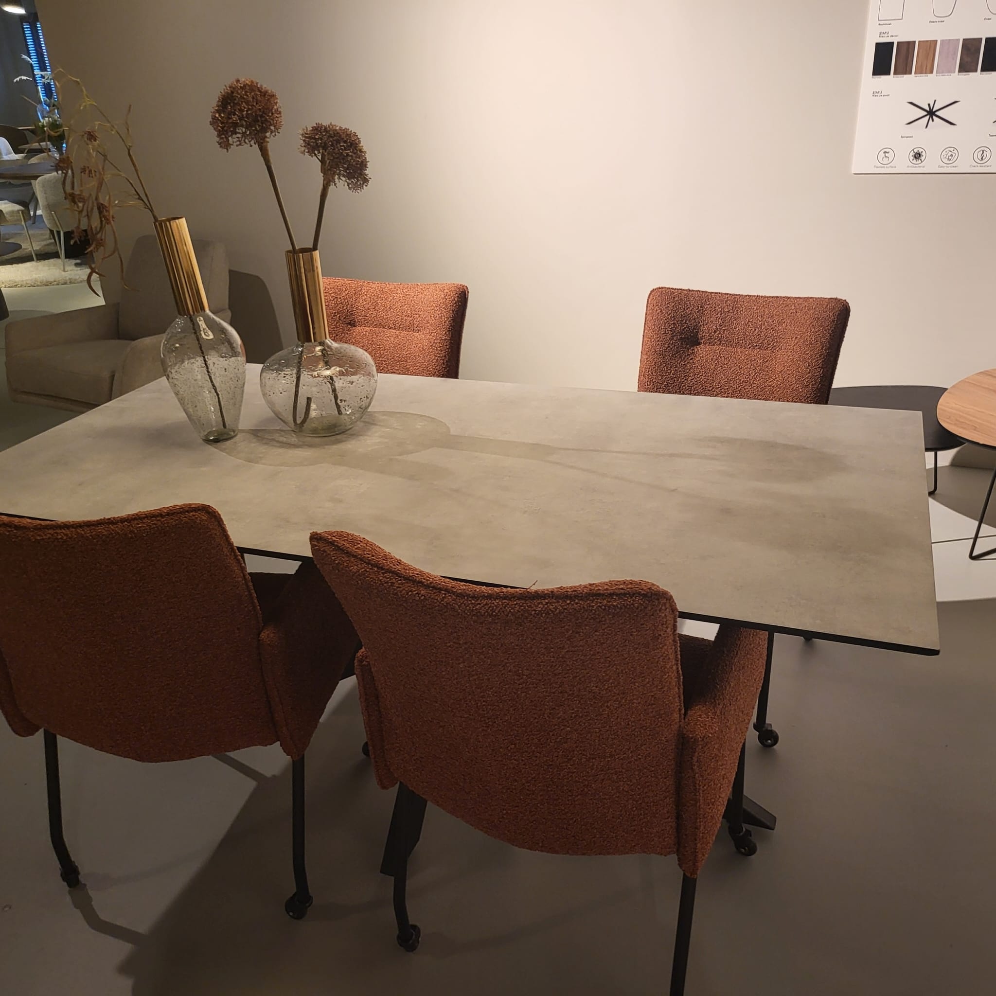 Eettafel Roderigo 160 cm Rechthoek | Lamulux l Nijwie l 10 kleuren ...