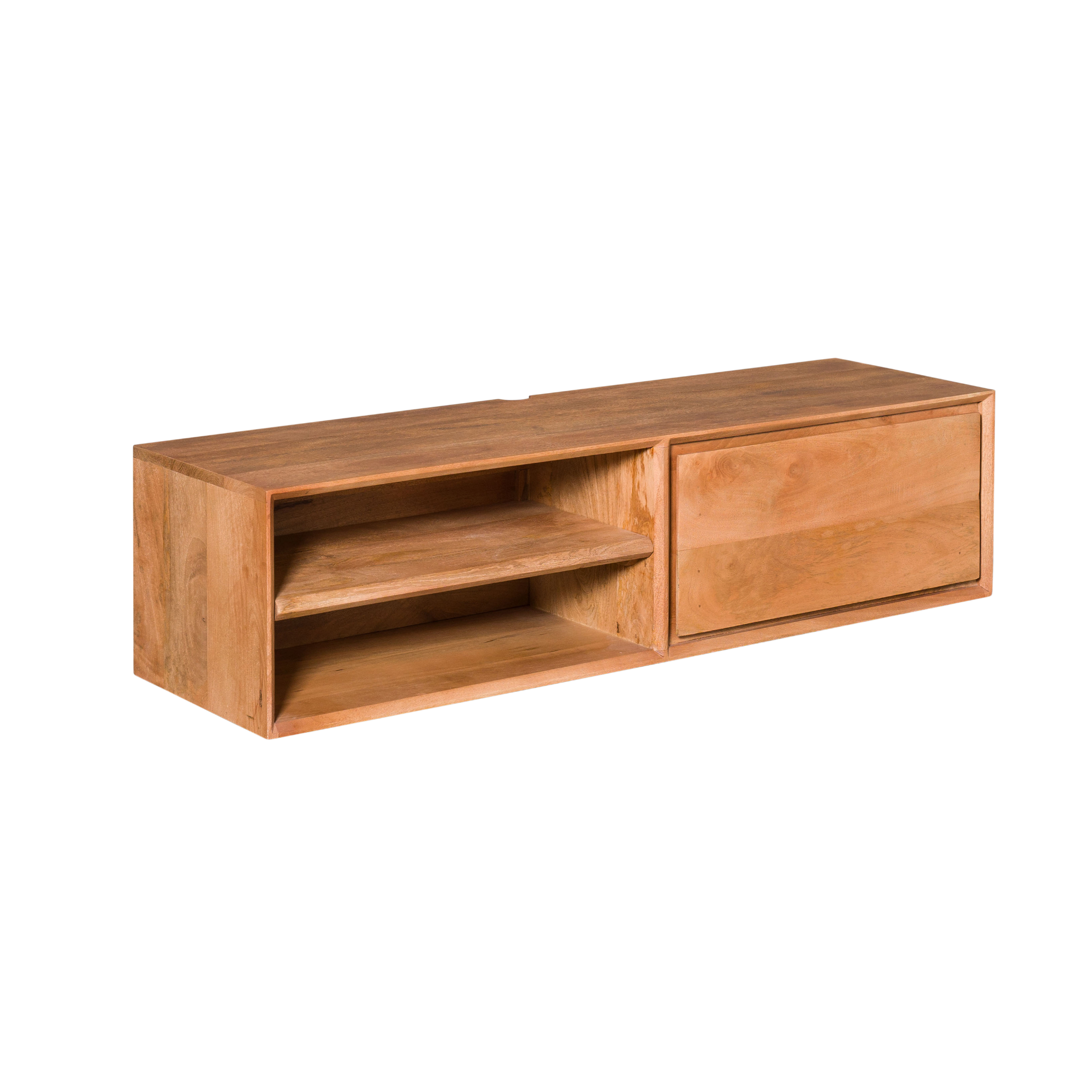 Zwevend TV-meubel Ambiance Naturel 120 cm – Starfurn | Mangohout | Hou ...