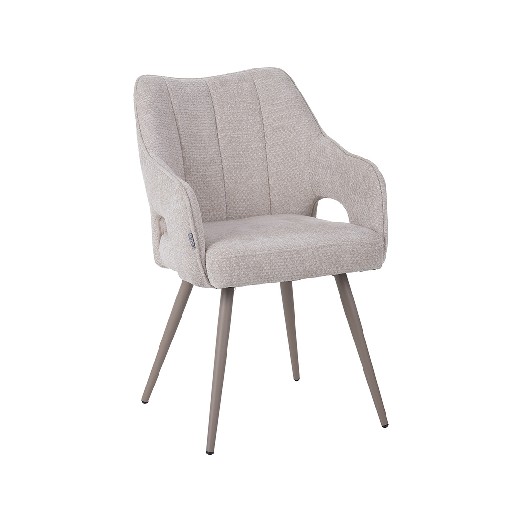 Eetkamerstoel Stan Naturel – Elite – Taupe | LABEL51 - Houten Meubel Outlet