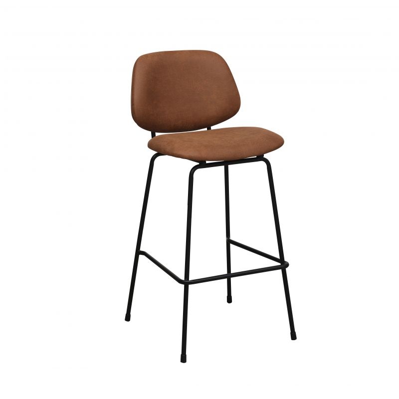 Barkruk Bello Cognac – Micro Suede – Modern | LABEL51 - Houten Meubel ...