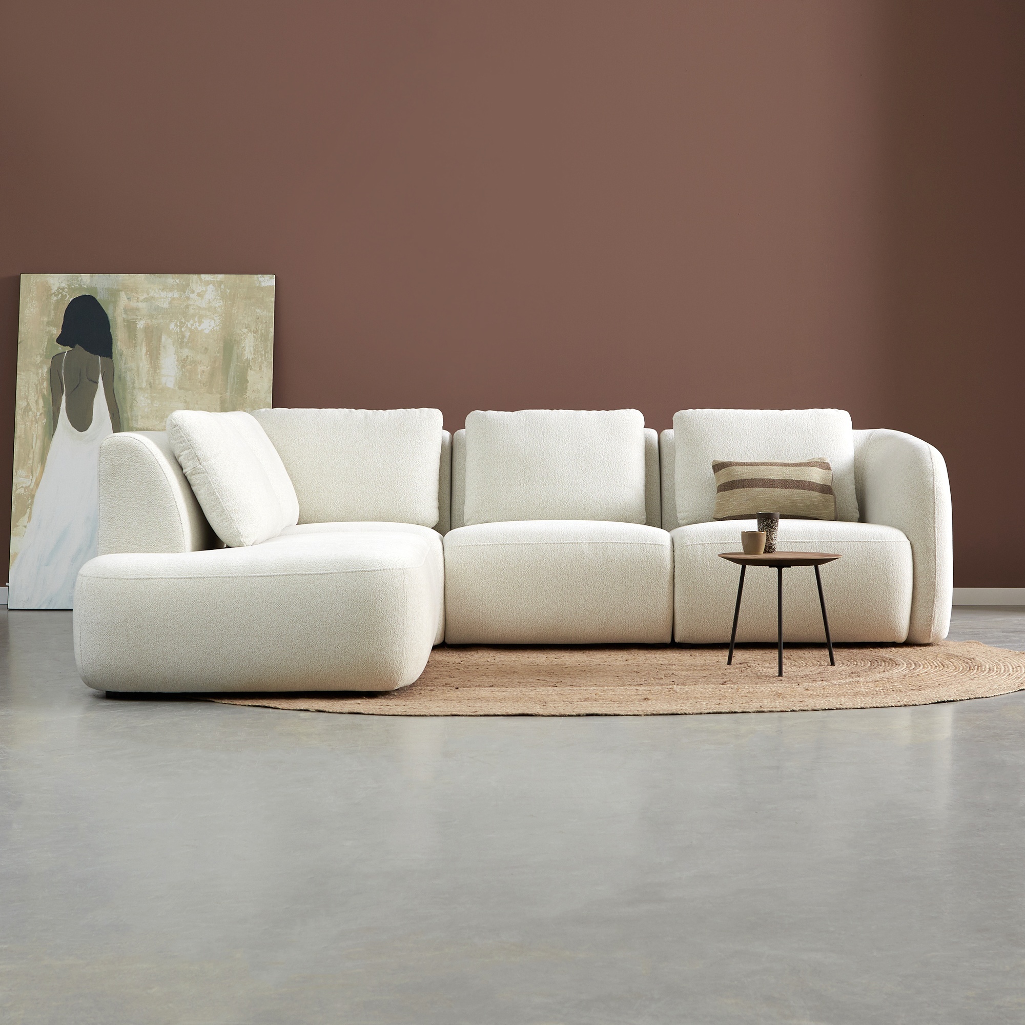 CLOUD met ottoman links - Raven 22 l Pepp Interiors - Houten Meubel Outlet