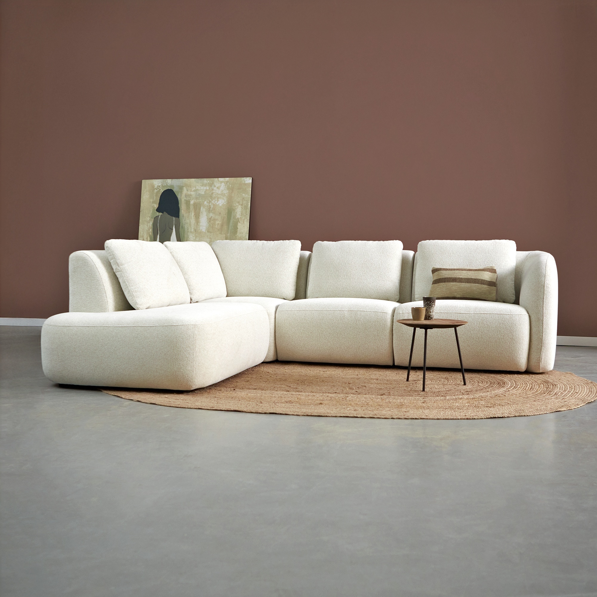 CLOUD met ottoman links - Raven 22 l Pepp Interiors - Houten Meubel Outlet