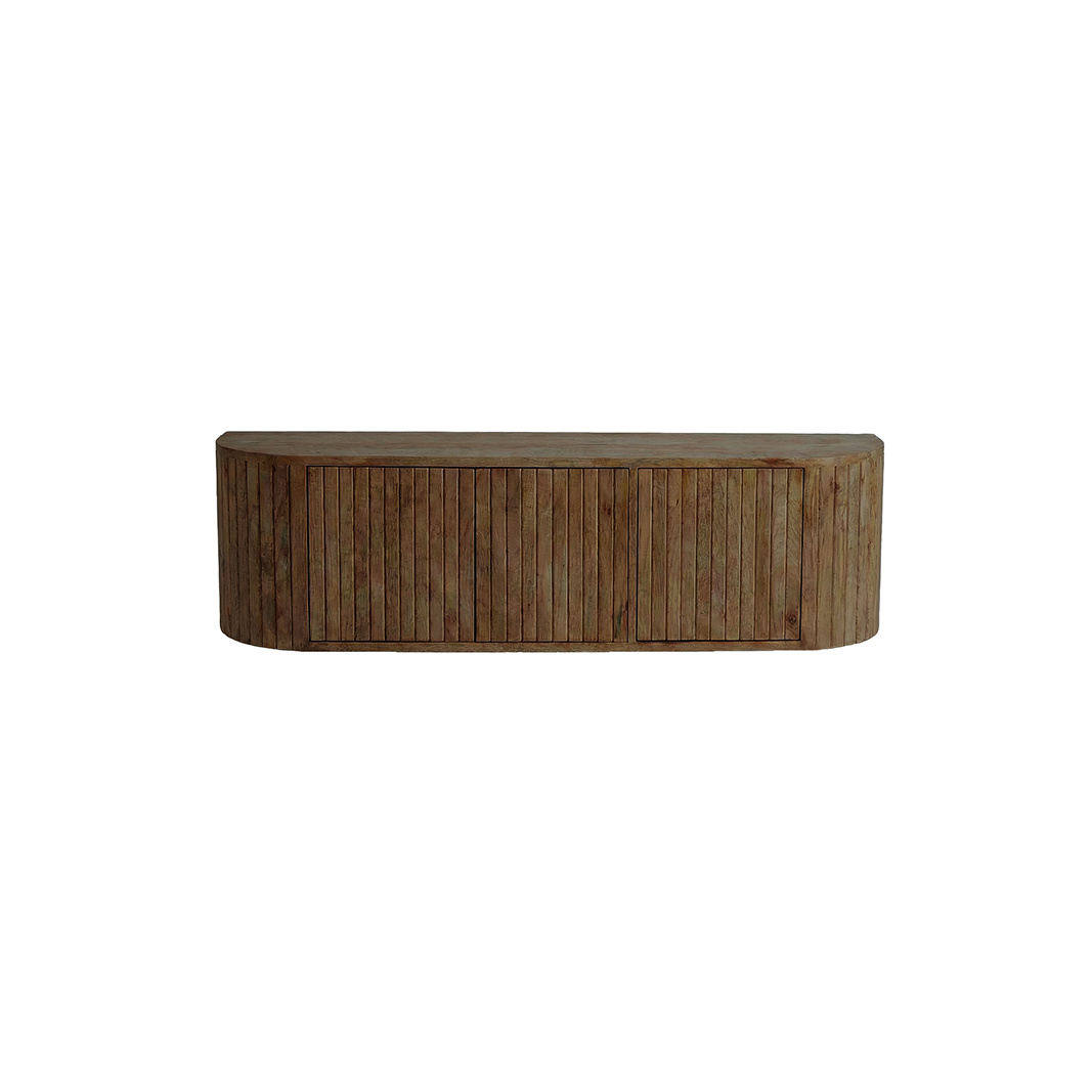 Tv-meubel Miya - Nature Smooth - Mangohout - 160 cm l Label51 - Houten ...