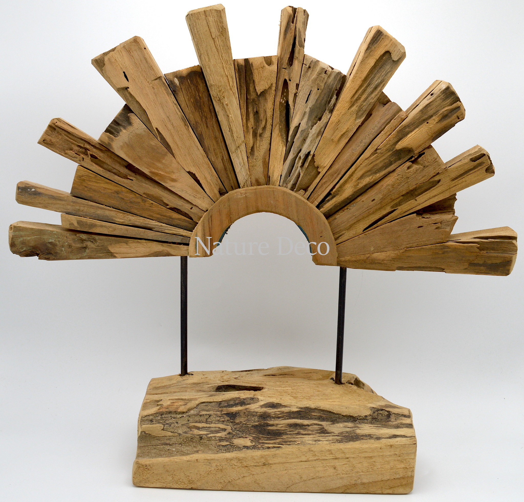 Wooden decorative arch on stand - Nature Deco