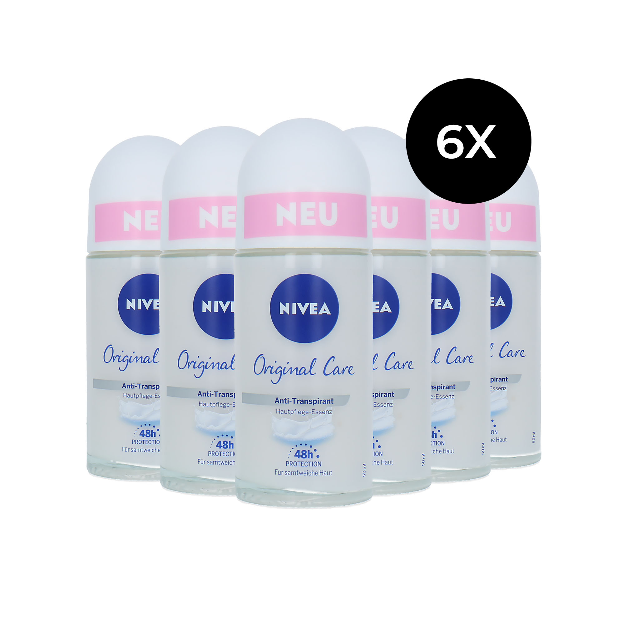 Nivea Original Care Deo Roller - 6 x 50 ml online kopen bij Blisso