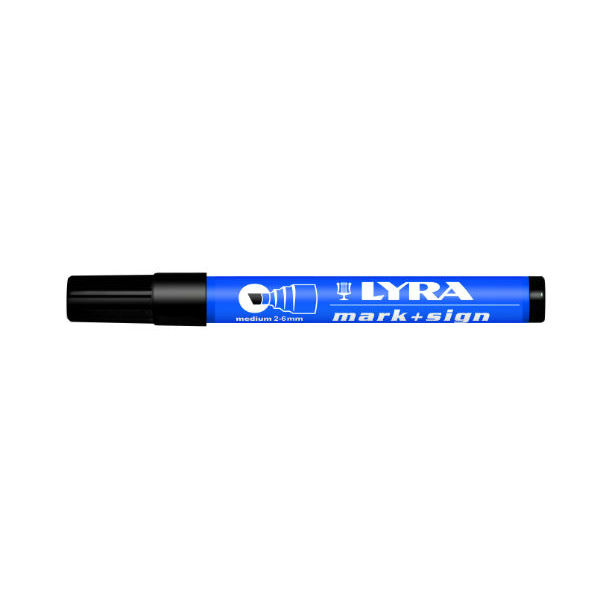 Lyra Mark + Sign marker 2-4mm Zwart - De Markeringshop