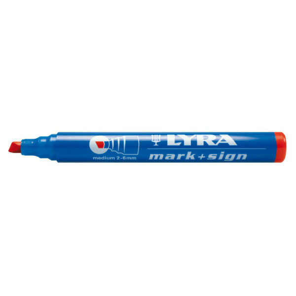 Lyra Mark + Sign marker 2-6 mm Rood - De Markeringshop