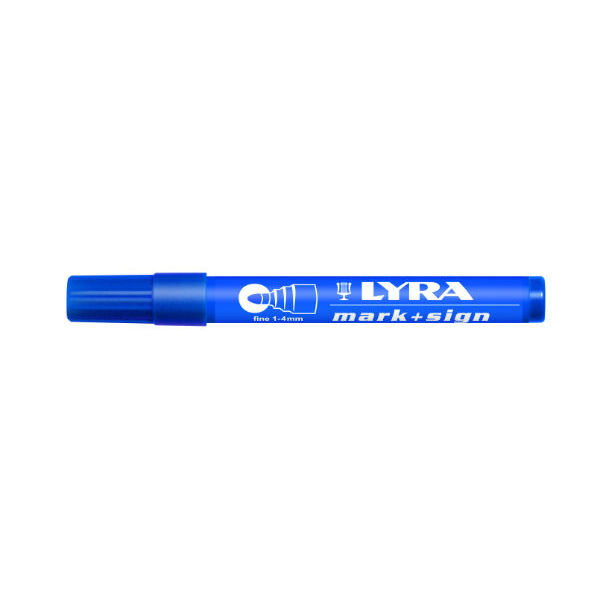 Lyra Mark + Sign marker 1-4mm Blauw - De Markeringshop
