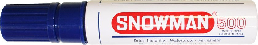 Snowman 500 permanent marker 2-12mm bietelpunt - De Markeringshop
