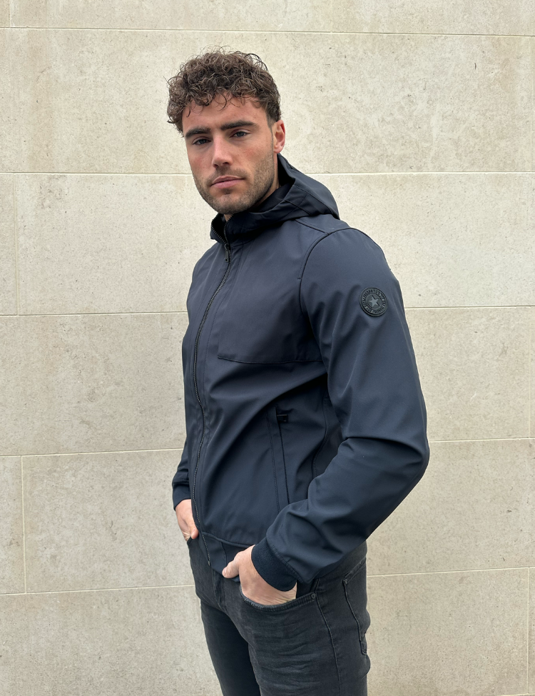 Airforce Softshell Jacket Chestpocket - Dark Navy - Eddy's Eindhoven