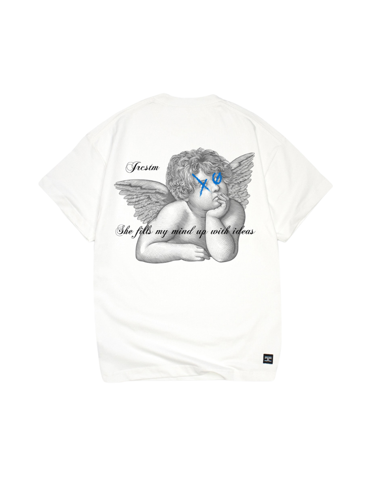 JorCustom Angel Loose Fit T-Shirt - White - Eddy's Eindhoven