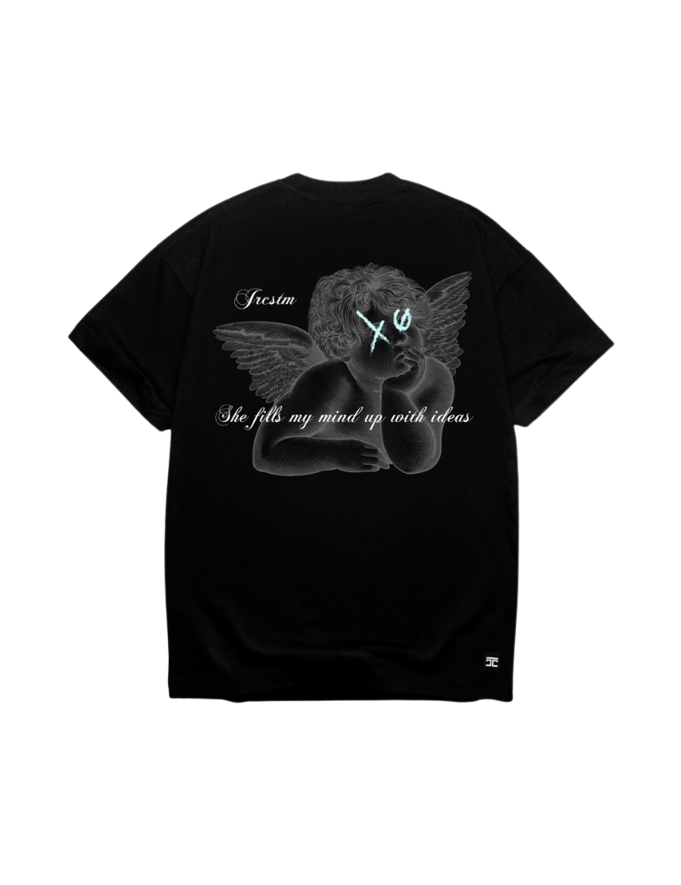 JorCustom Angel Loose Fit T-Shirt - Black - Eddy's Eindhoven