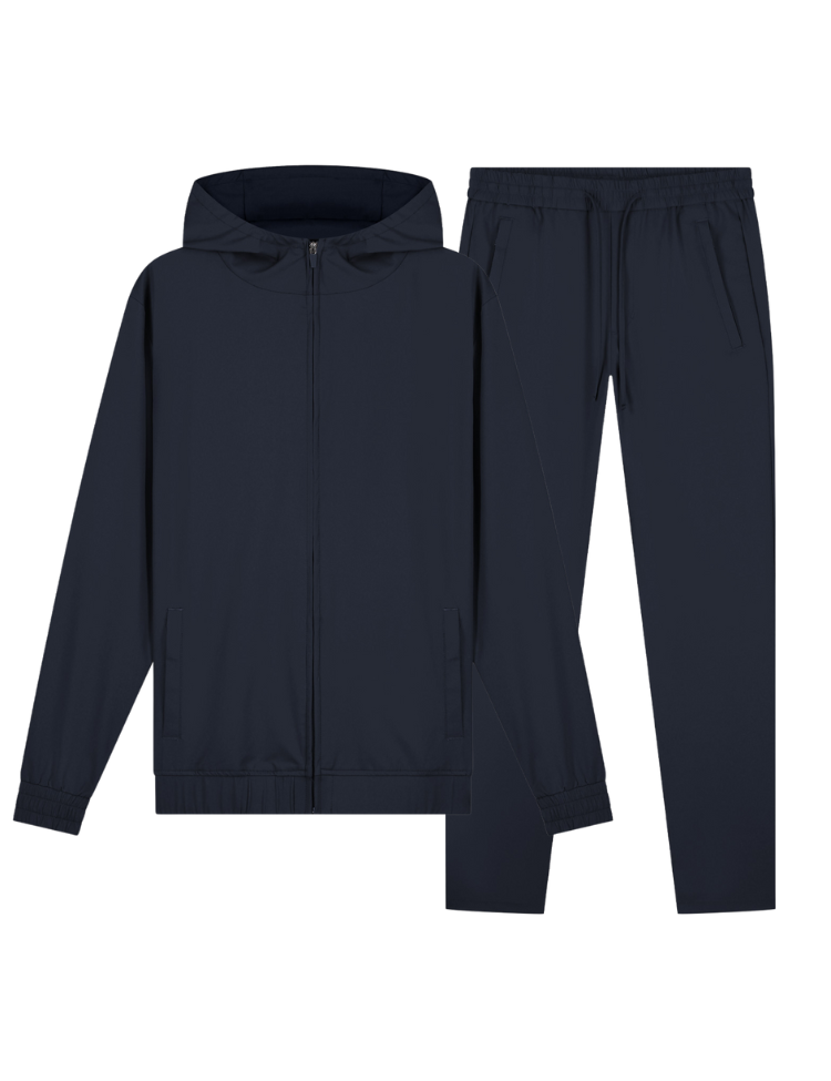 TriaD'oro Tracksuit Hood Jacket Combi - set - Navy - Eddy's Eindhoven