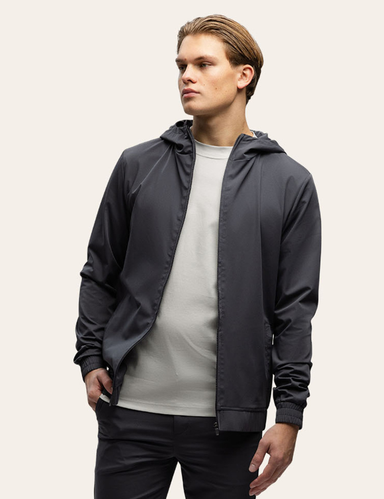 TriaD'oro Tracksuit Hood Jacket - Anthracite - Eddy's Eindhoven