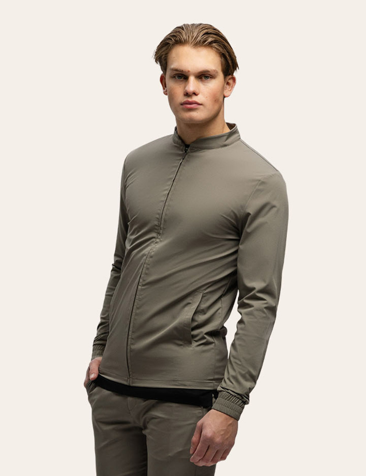 TriaD'oro Tracksuit Jacket - Taupe - Eddy's Eindhoven