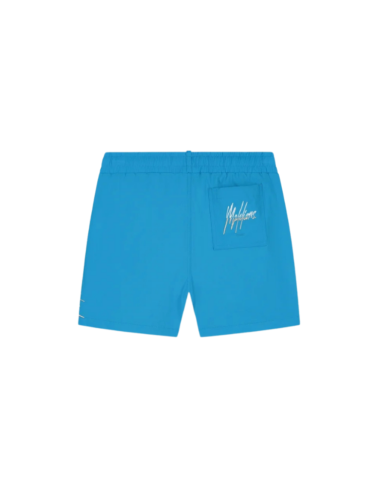 Malelions Kids Split Swim Shorts - Aqua Blue - Eddy's Eindhoven