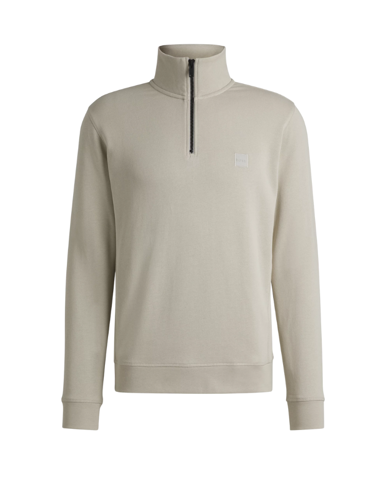 Hugo Boss Zetrust Halfzip - Light Beige - Eddy's Eindhoven