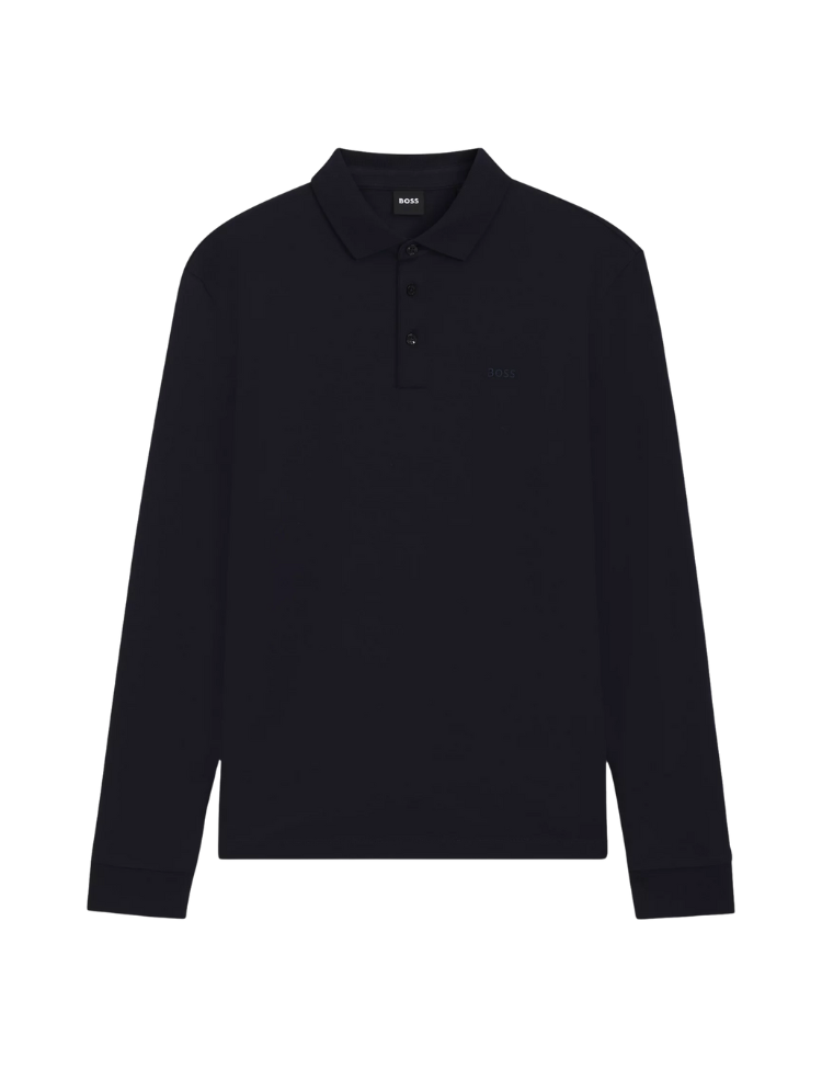 Hugo Boss PE Interlock Long Sweater - Dark Blue - Eddy's Eindhoven