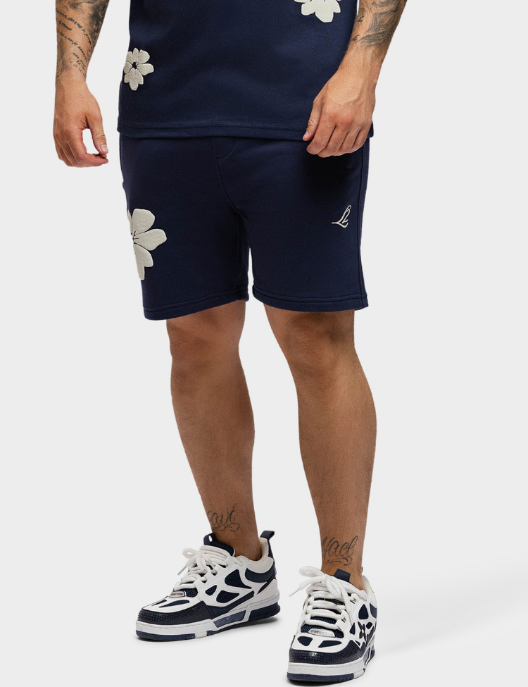 2LEGARE Flower Short - Navy/White - Eddy's Eindhoven