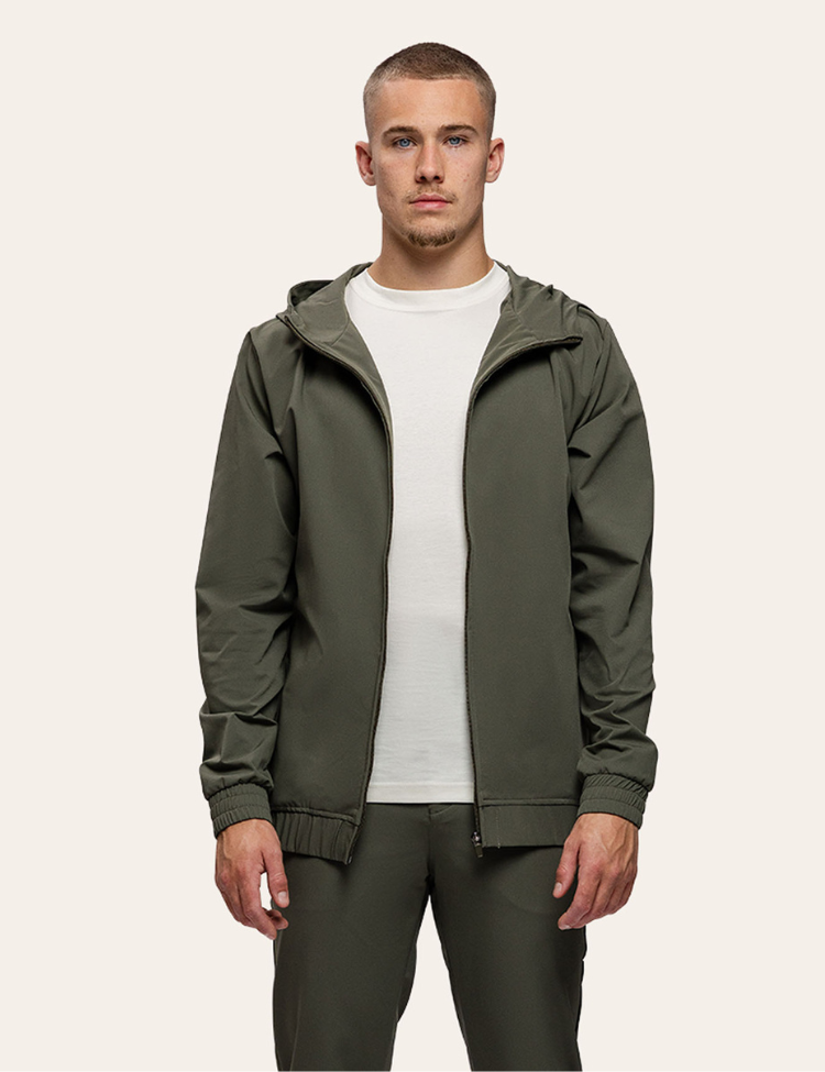 TriaD'oro Tracksuit Hood Jacket - Olive - Eddy's Eindhoven