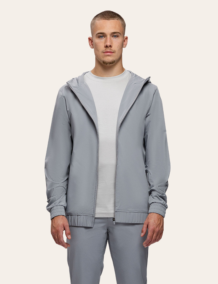 TriaD'oro Tracksuit Hood Jacket - Light Grey - Eddy's Eindhoven