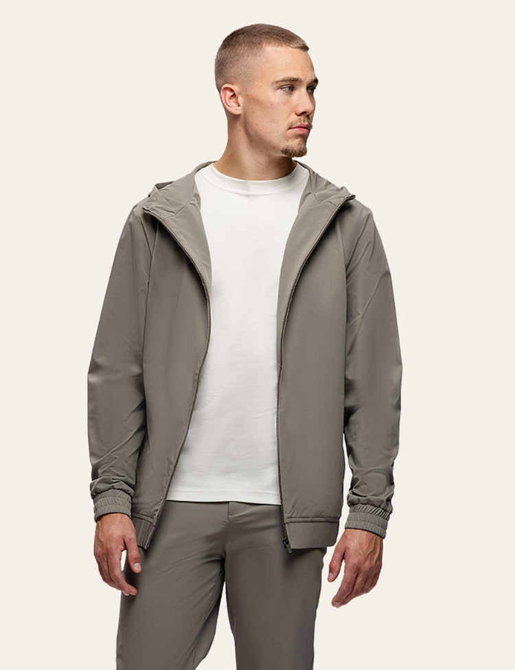 TriaD'oro Tracksuit Hood Jacket - Taupe - Eddy's Eindhoven