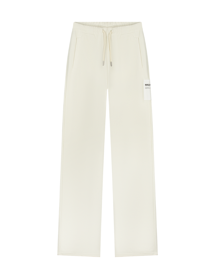 Malelions Women Label Straight Leg Sweatpants - Off-White - Eddy's ...