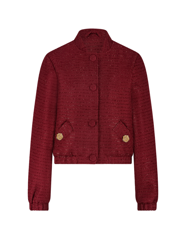 Nikkie Loreda Bomber Jacket - Wine - Eddy's Eindhoven