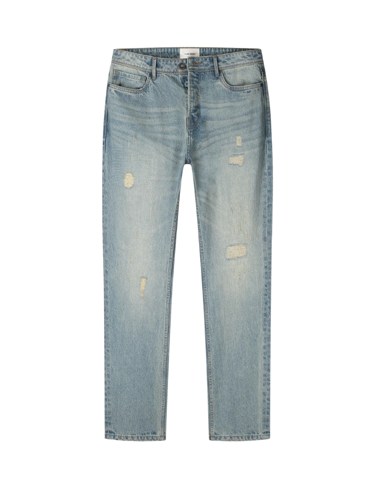 Pure Path The Eric Regular Fit Jeans - Denim Green/Blue - Eddy's Eindhoven
