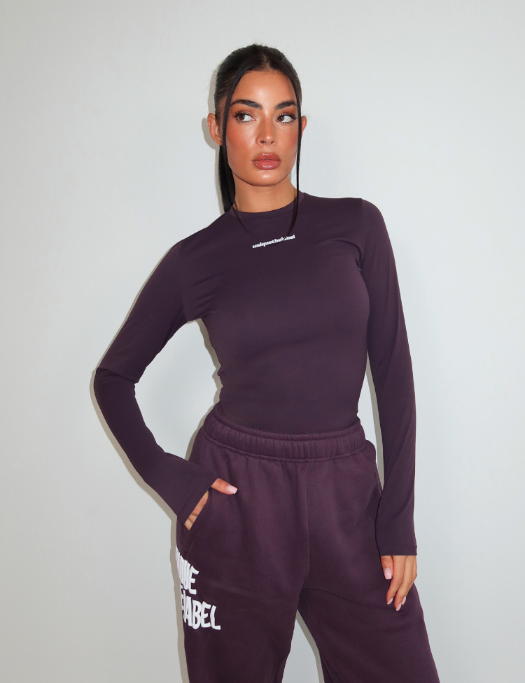 Unique The Label Robyn Long Sleeve - Deep Berry - Eddy's Eindhoven