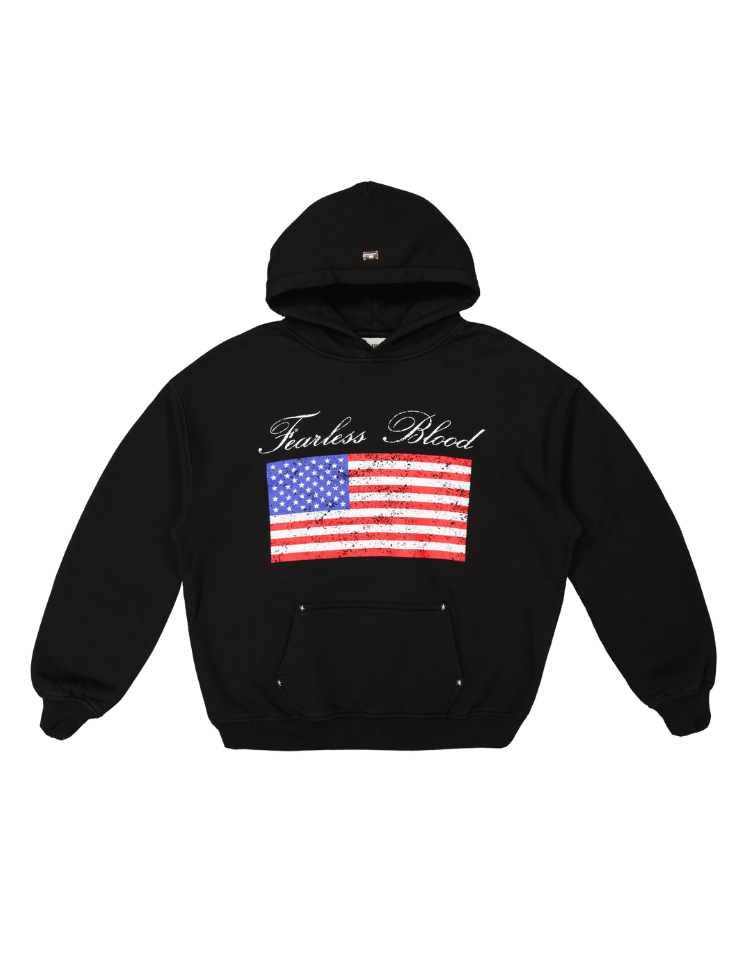 Fearless Blood Justin Hoodie - Deep Black - Eddy's Eindhoven