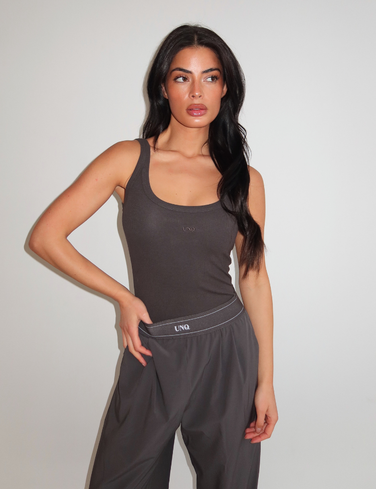 Gill Bodysuit - Charcoal - UNIQUE THE LABEL